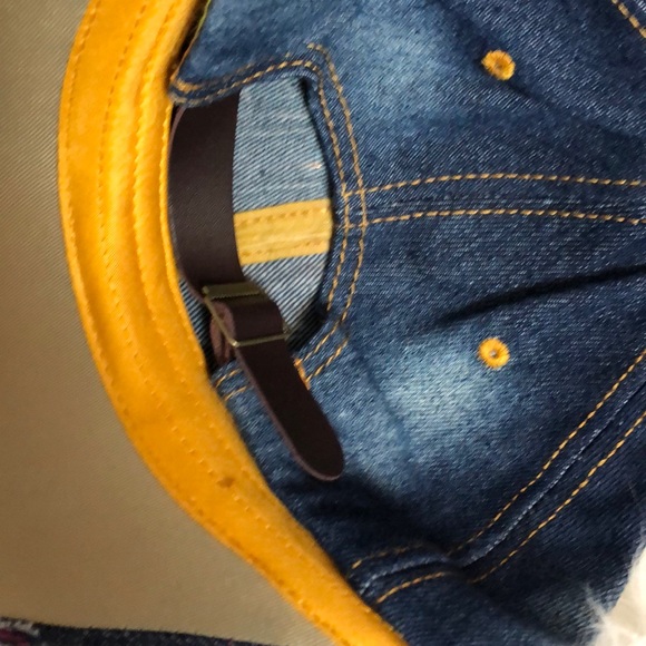 BIJORCA | Accessories | Denim American Flag Distressed Hat | Poshmark